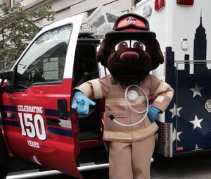FDNY unveils new EMT mascot, ceremonial ambulance for 150th anniversary