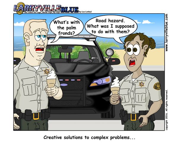 Larryville Blue Police Comic: Creative Solutions