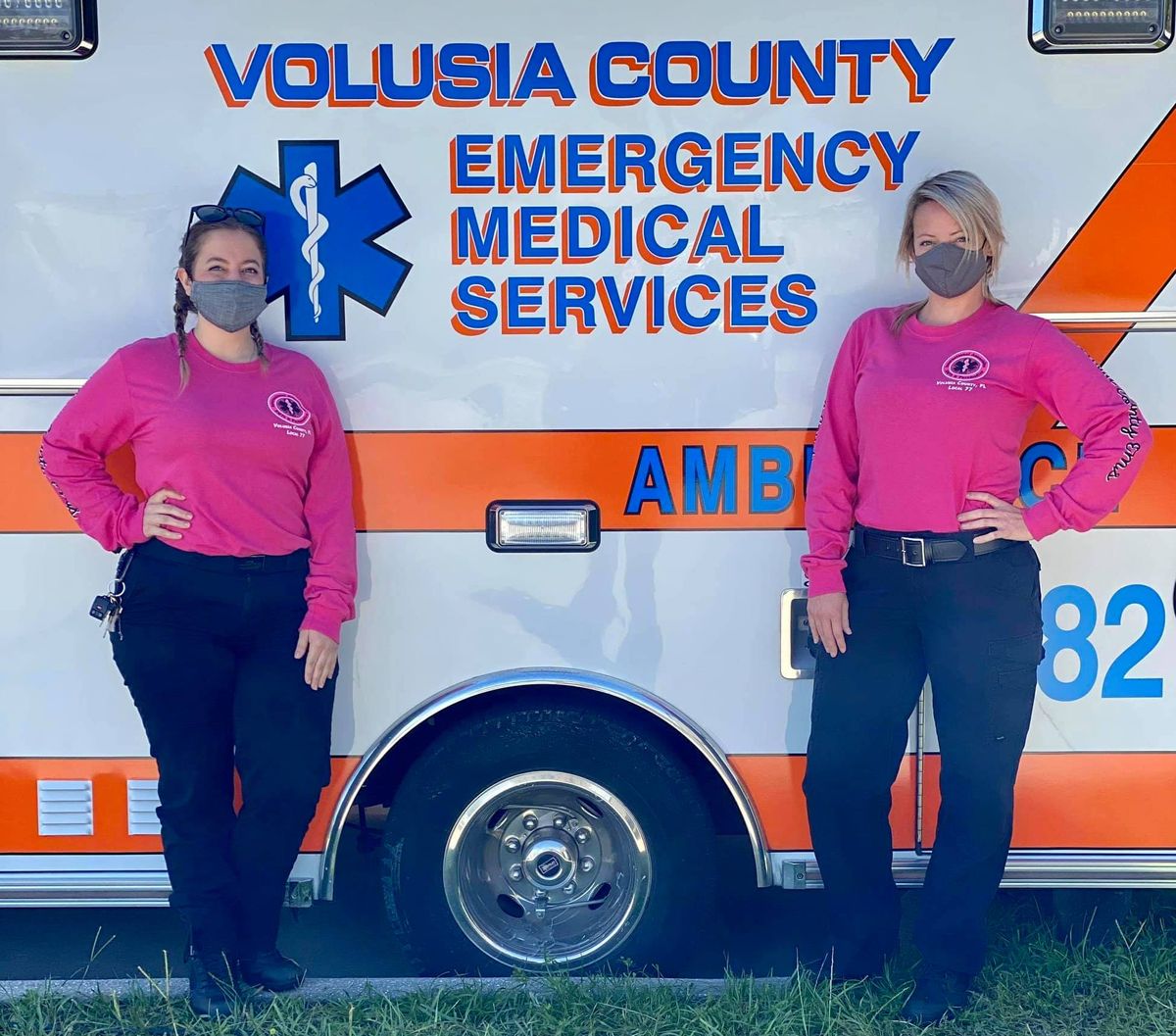 Photo of the Week: Fla. EMS crew dons pink for breast cancer awareness