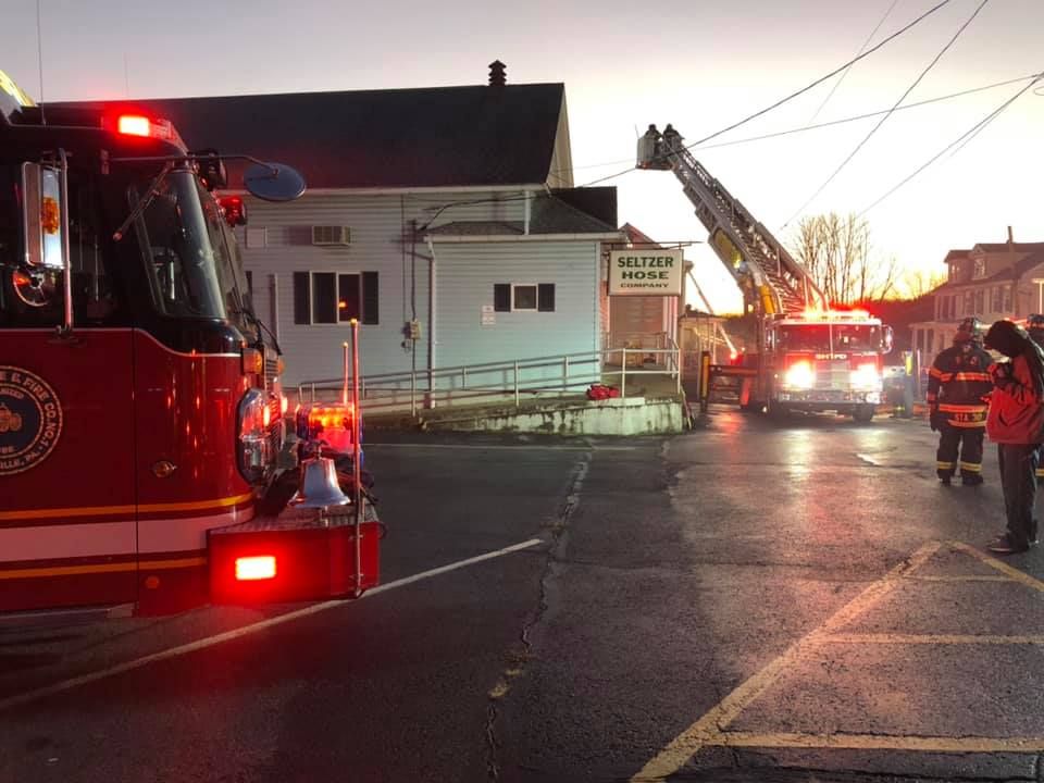 Pa. firehouse, 4 homes damaged in blaze