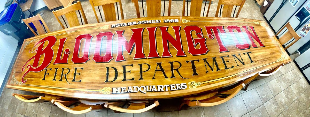Ill. firefighters create FD dinner table made out of bowling lanes