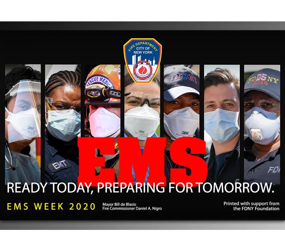 FDNY EMS Week poster spotlights pandemic responders