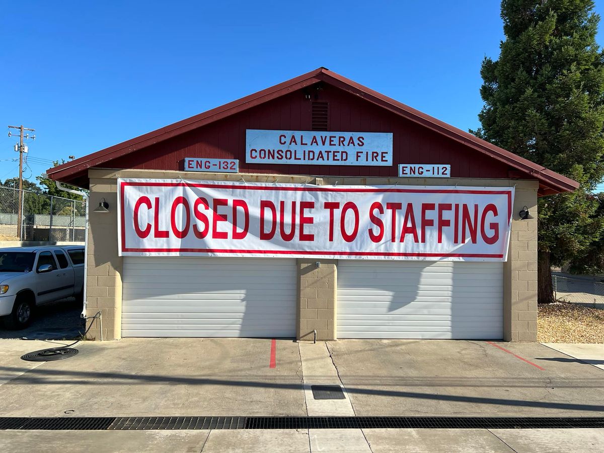 Calif. fire chief buys 'closed due to staffing' banner to highlight ...