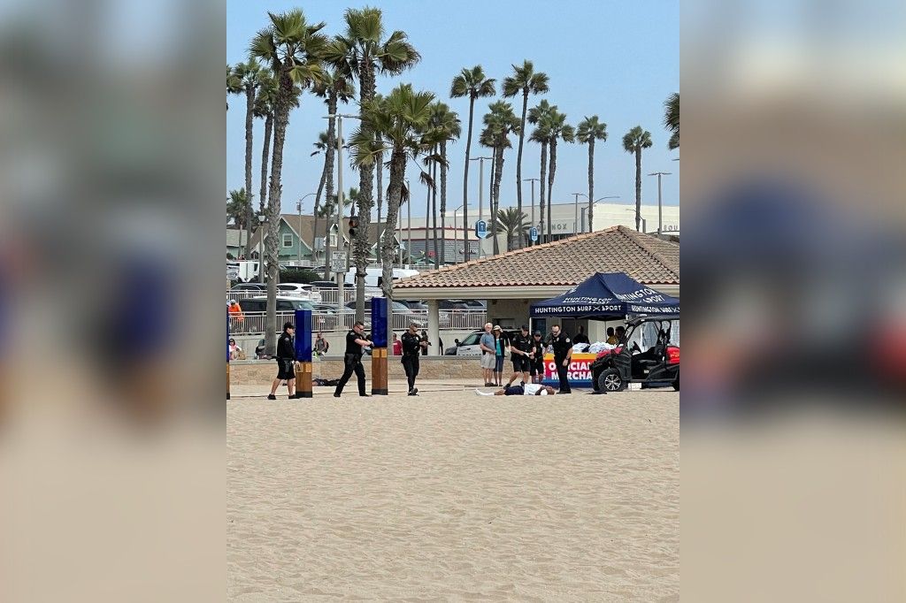 Calif. police shoot, kill armed man on beach near U.S. surfing competition