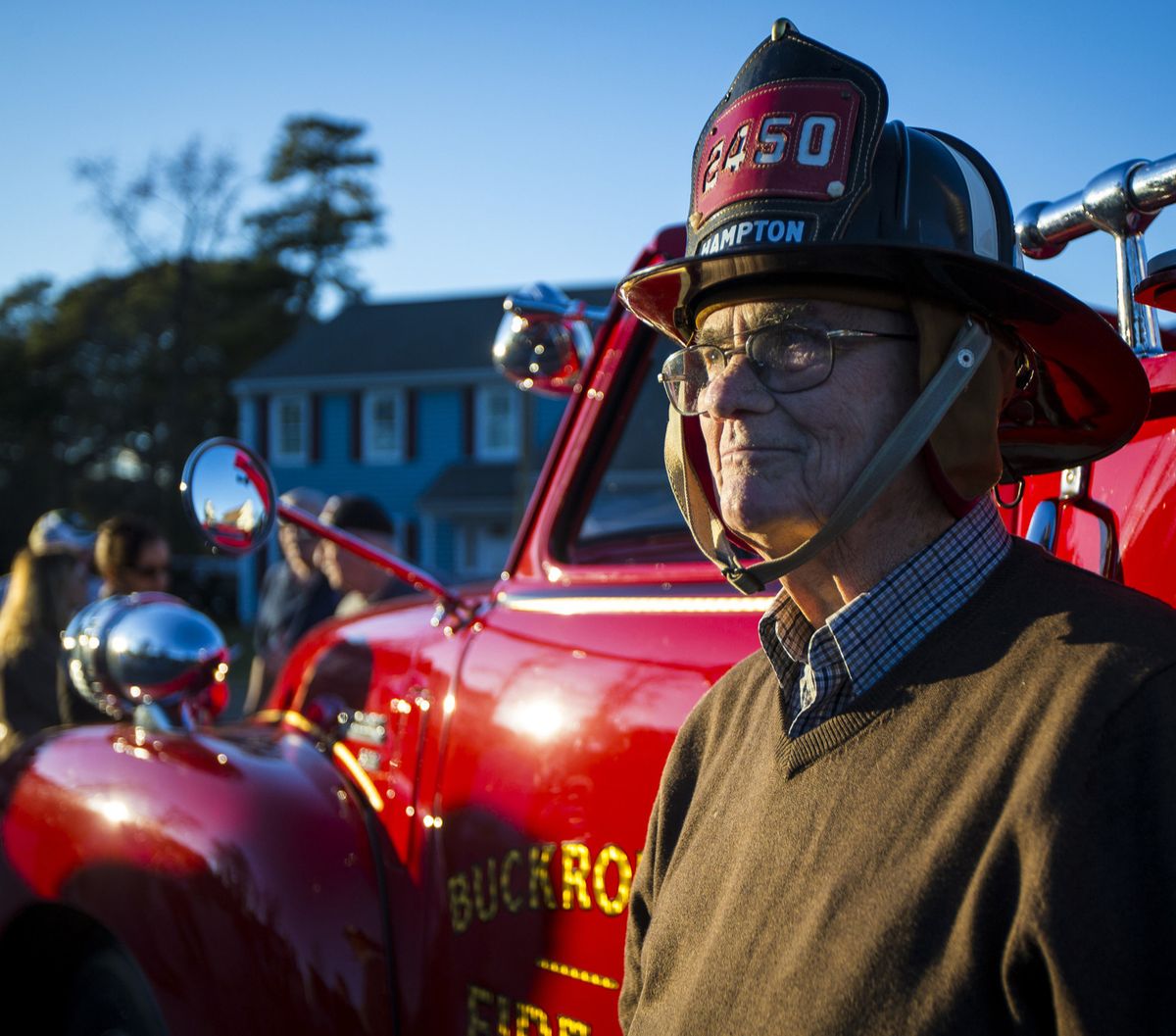 Retired firefighter's son surprises him on 90th birthday with restored ...