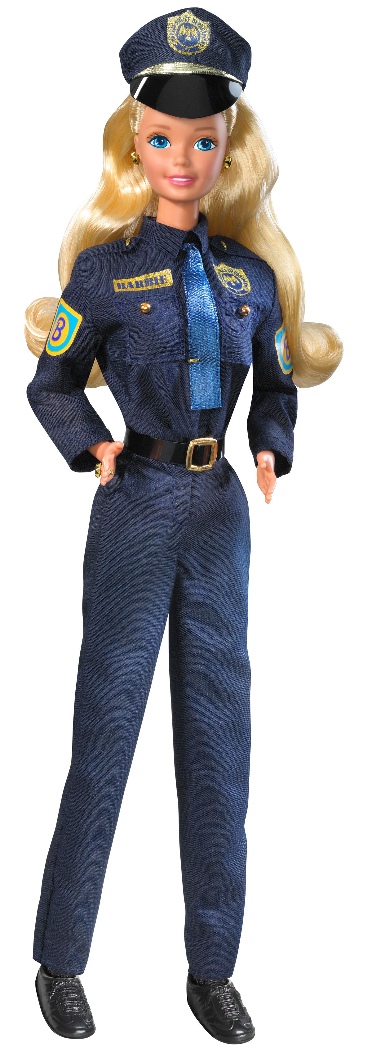 Famous Barbie outfits: police officer, firefighter and paramedic