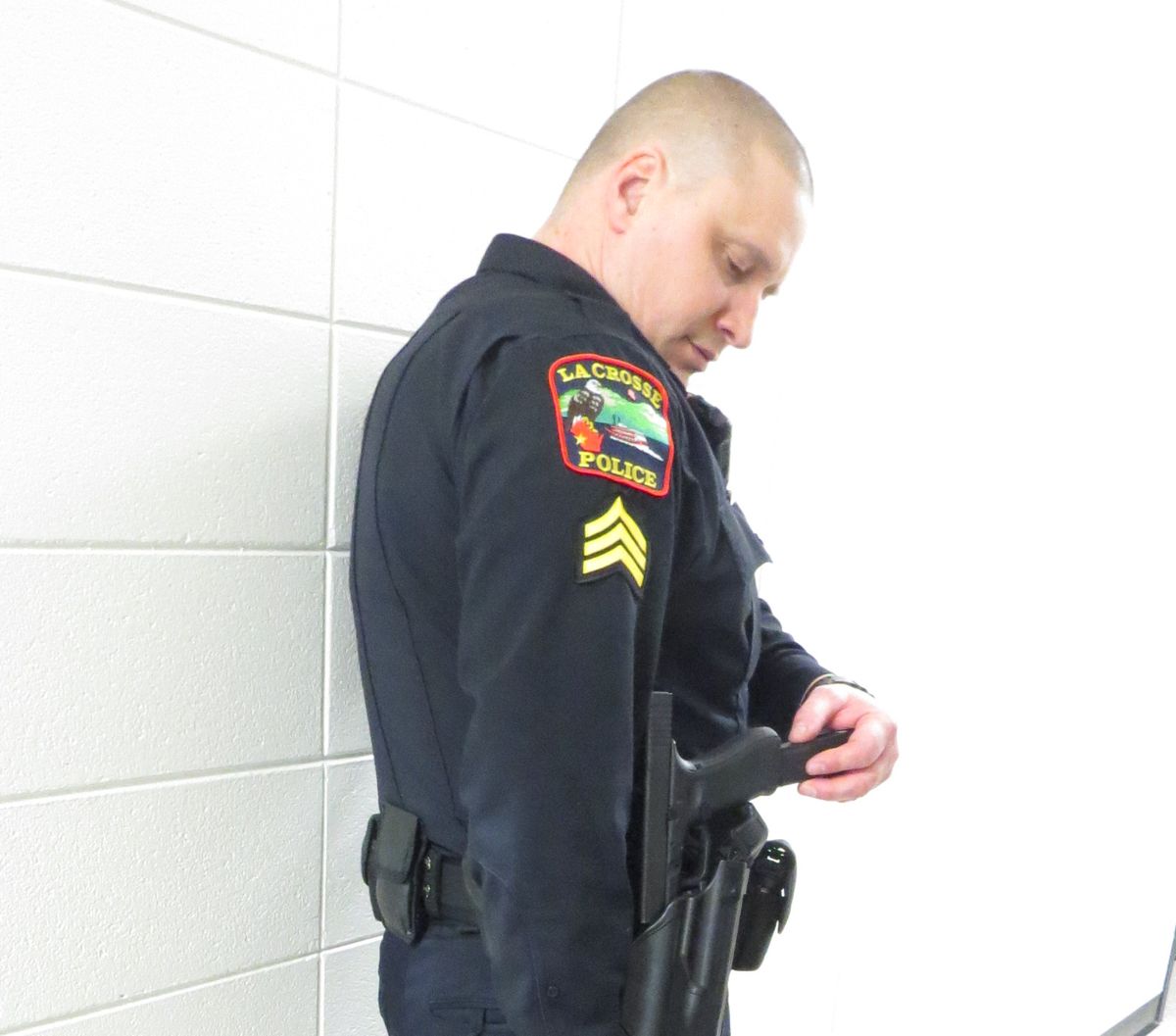 Police firearms training: The wounded officer draw