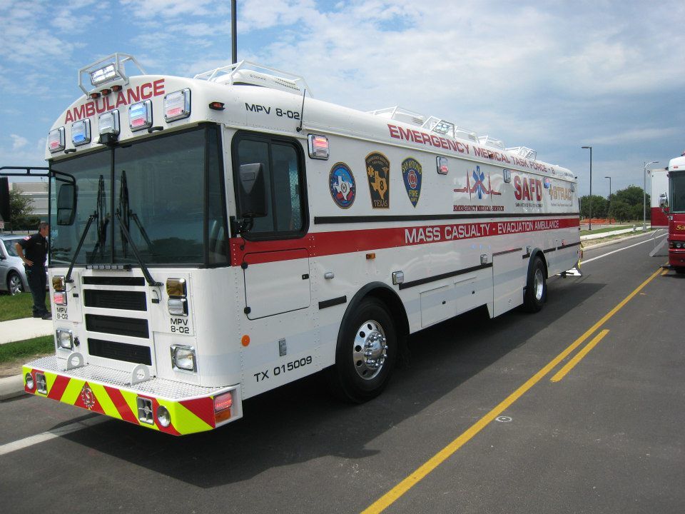 Texas ambulance bus used in two recent mass casualty events