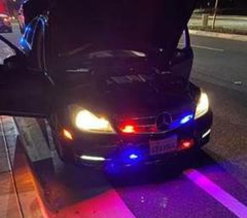 Mercedes-Benz driver arrested after flashing fake police lights at ...