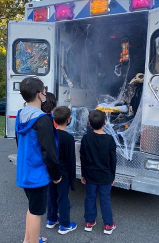 Photo of the Week: Haunted ambulance brings socially-distanced scares