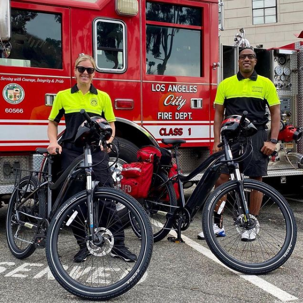 LAFD medics receive donation of electric bicycles