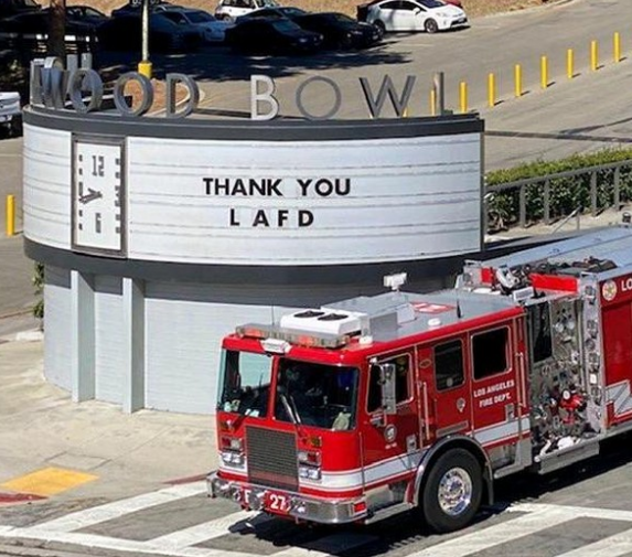 Photo of the Week: LAFD FFs save Hollywood Bowl