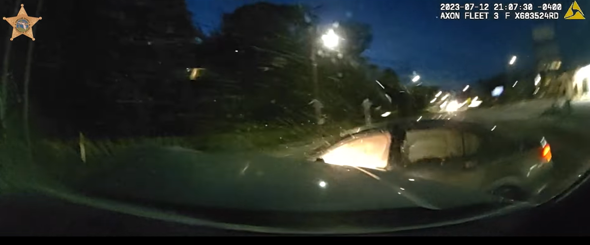 Video: Man arrested for DUI after colliding into police cruiser
