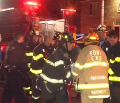 Mayday: NY firefighter falls through floor, rescued