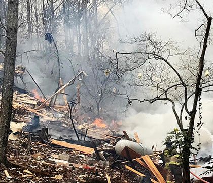Sheriff: Explosion destroys Georgia home, killing 1 inside