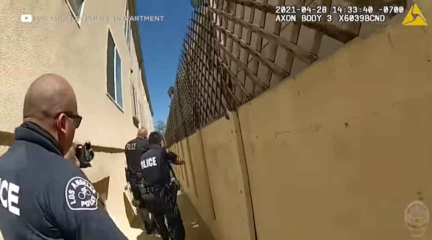 Video shows aftermath of off-duty LAPD officer shot with his own ...