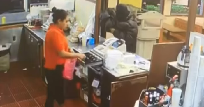 Video: Restaurant customer shoots armed robber through drive-thru window