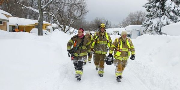 Volunteer firefighters provide support to snow-ravaged Buffalo