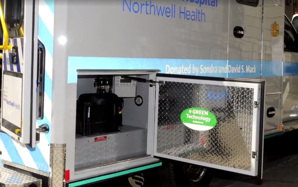 NYC Hospital's Green Ambulance