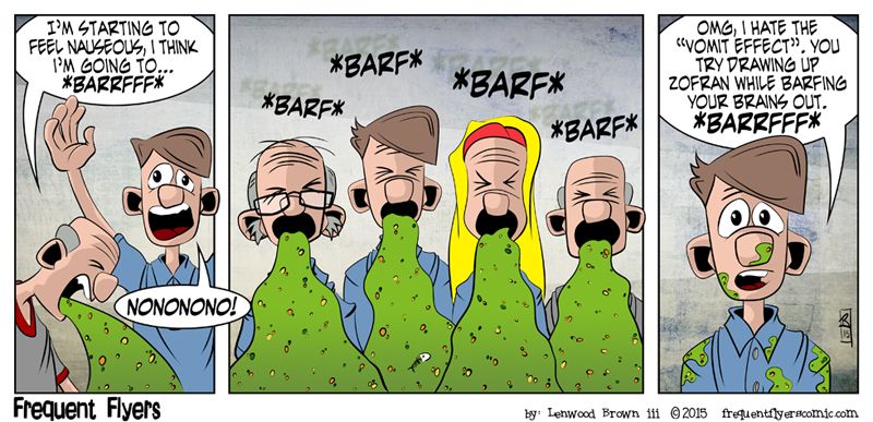 Frequent Flyers: The vomit effect