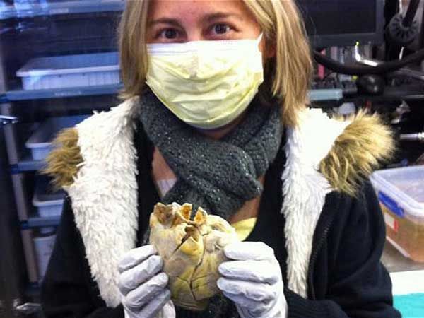 Photo: Woman holds her own heart