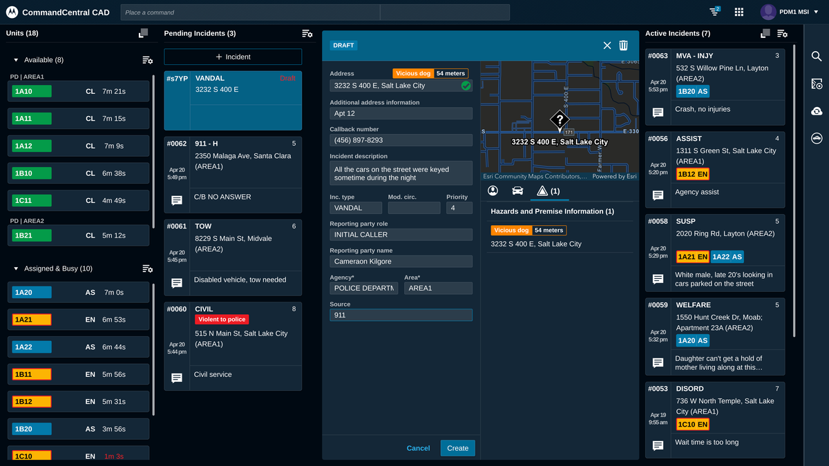 CAD - Computer Aided Dispatch | Law Enforcement Products
