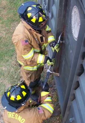 Halligan basics for firefighter forcible entry training